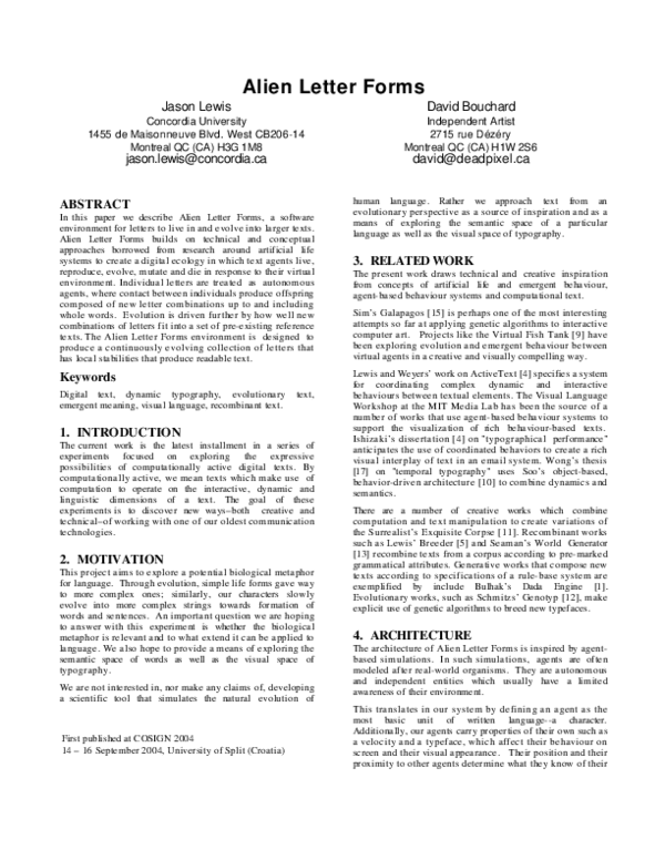 (PDF) Alien Letter Forms