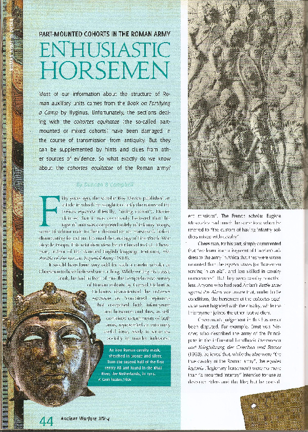 (PDF) The Roman Army in Detail: Enthusiastic Horsemen - part-mounted ...