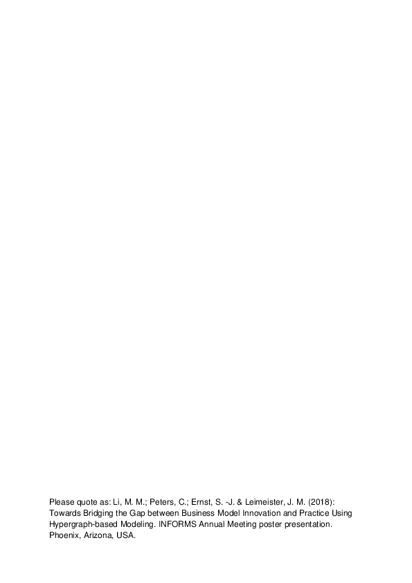 (PDF) Towards Bridging the Gap between Business Model Innovation and ...