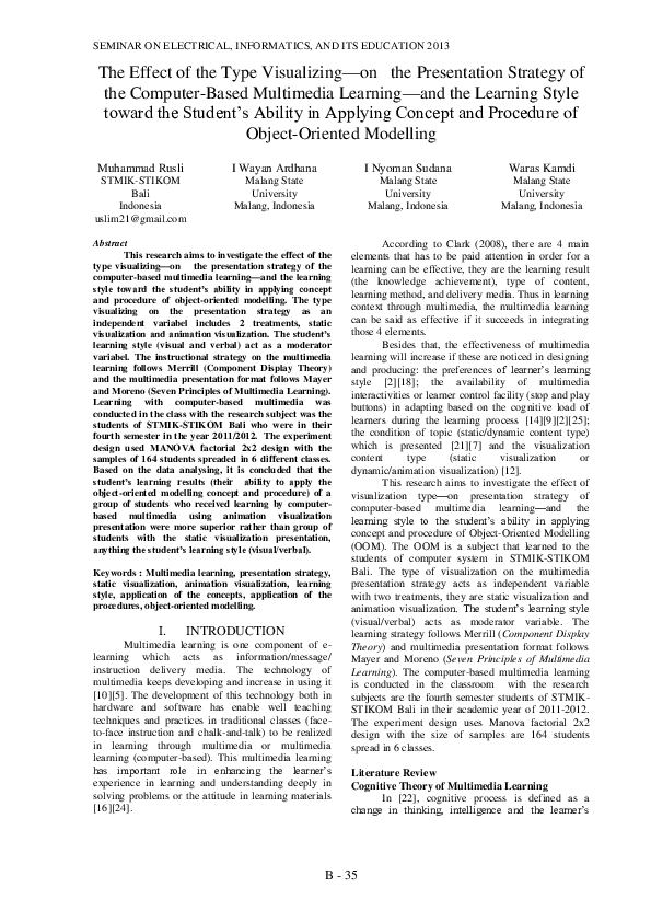 (PDF) The Effect of the Type Visualizing—on the Presentation Strategy ...