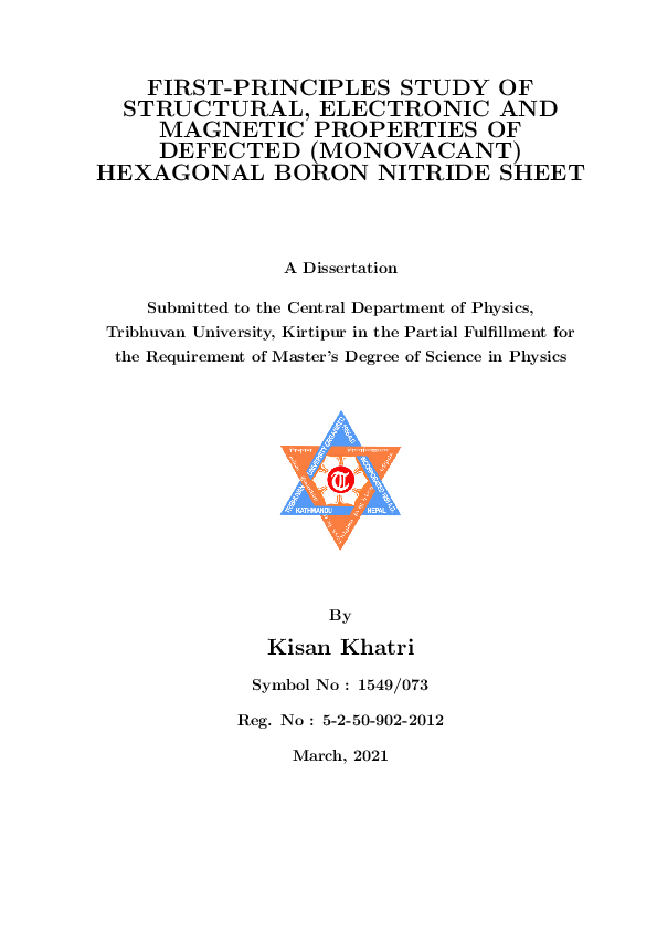 (PDF) Kisan Khatri M.Sc. Physics Dissertation (Thesis-2021)