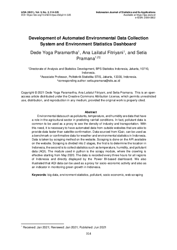(PDF) Development of Automated Environmental Data Collection System and ...