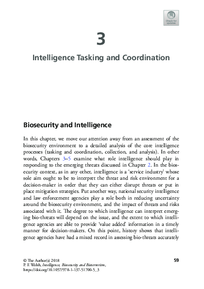 (PDF) Intelligence Tasking and Coordination