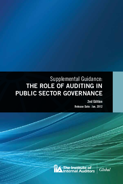 (PDF) The Role of Auditing in Public Sector Governance