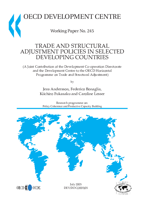 (PDF) Trade and Structural Adjustment Policies in Selected Developing ...