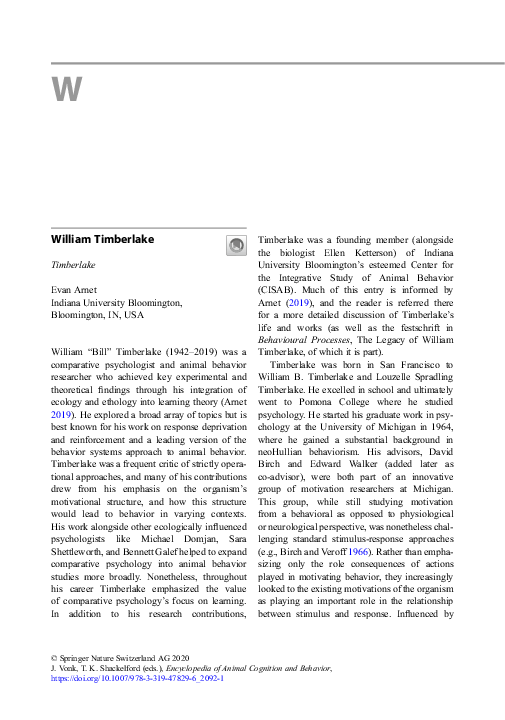 (PDF) William Timberlake