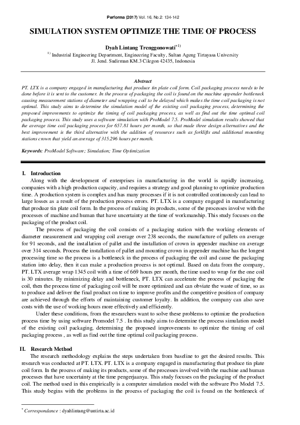 (PDF) Simulation System Optimize the Time of Process