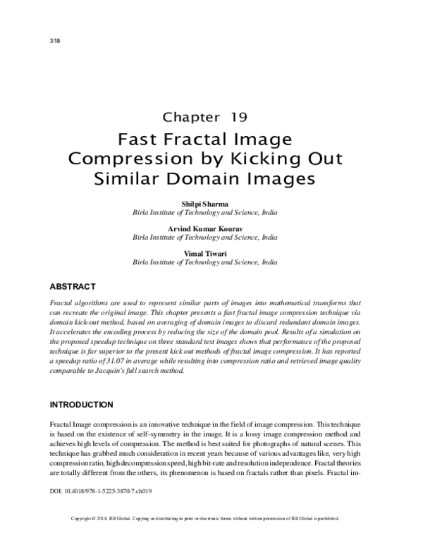(PDF) Fast Fractal Image Compression by Kicking Out Similar Domain Images