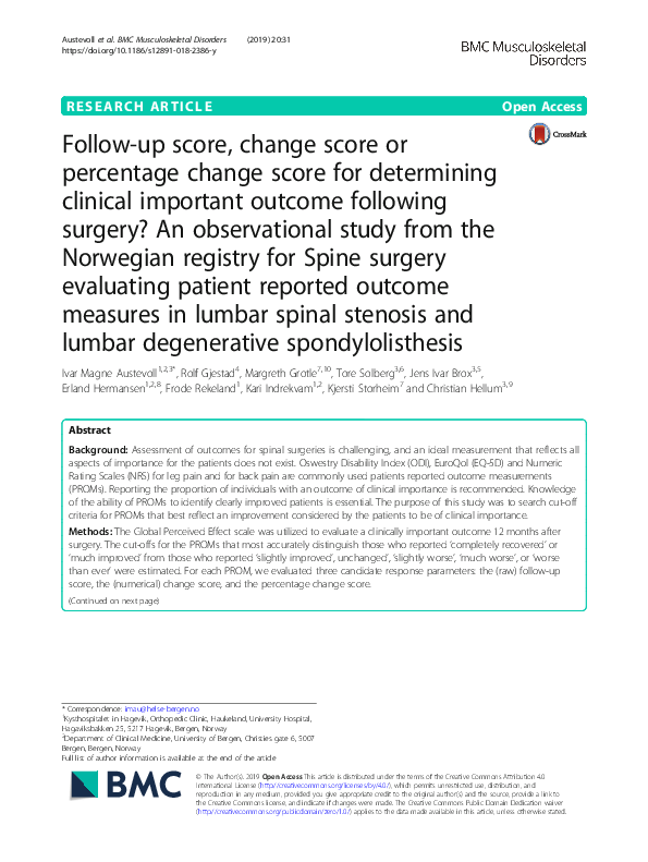 (PDF) Follow-up score, change score or percentage change score for ...