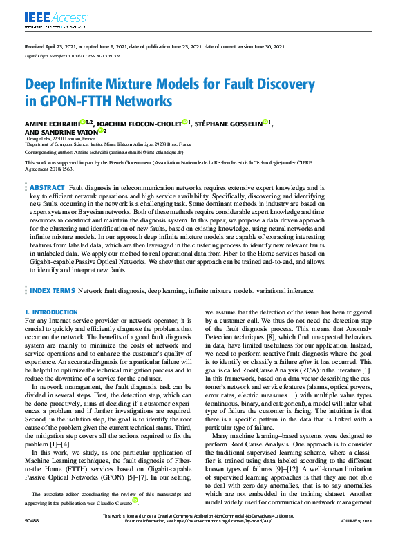 (PDF) Deep Infinite Mixture Models for Fault Discovery in GPON-FTTH ...
