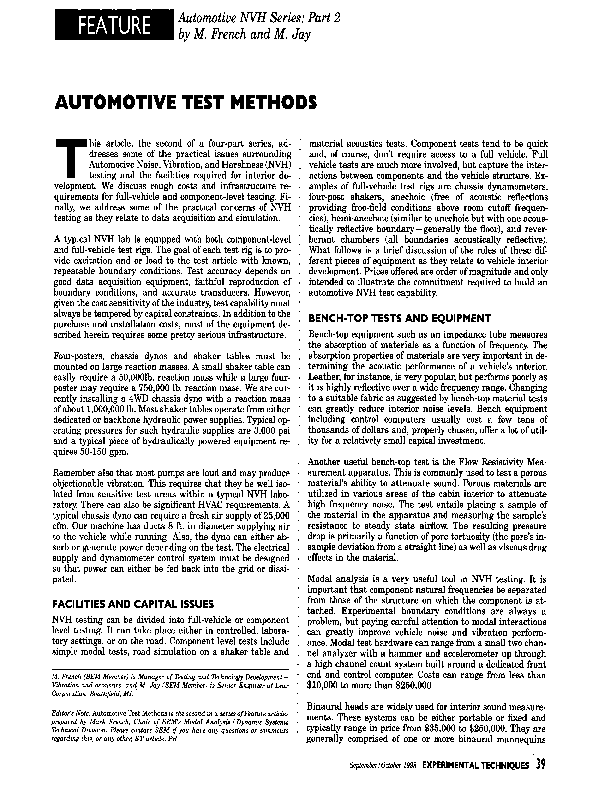 (PDF) Automotive Test Methods