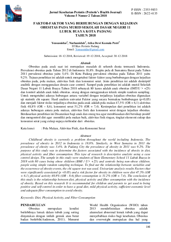 (PDF) Faktor-Faktor Yang Berhubungan Dengan Kejadian Anemia Defisiensi Zat Besi Pada Remaja ...