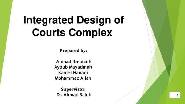 (PDF) Integrated Design of Courts Complex