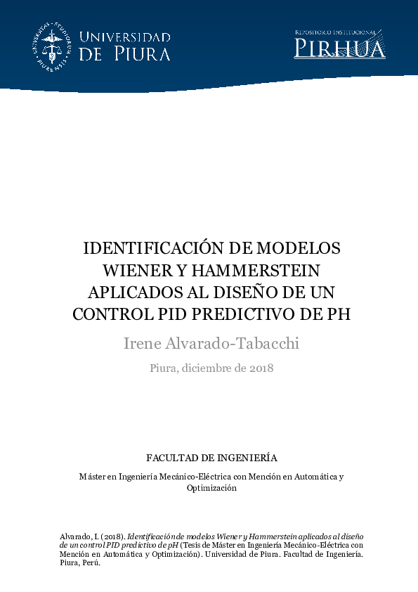 (PDF) Identificación de modelos Wiener y Hammerstein aplicados al ...