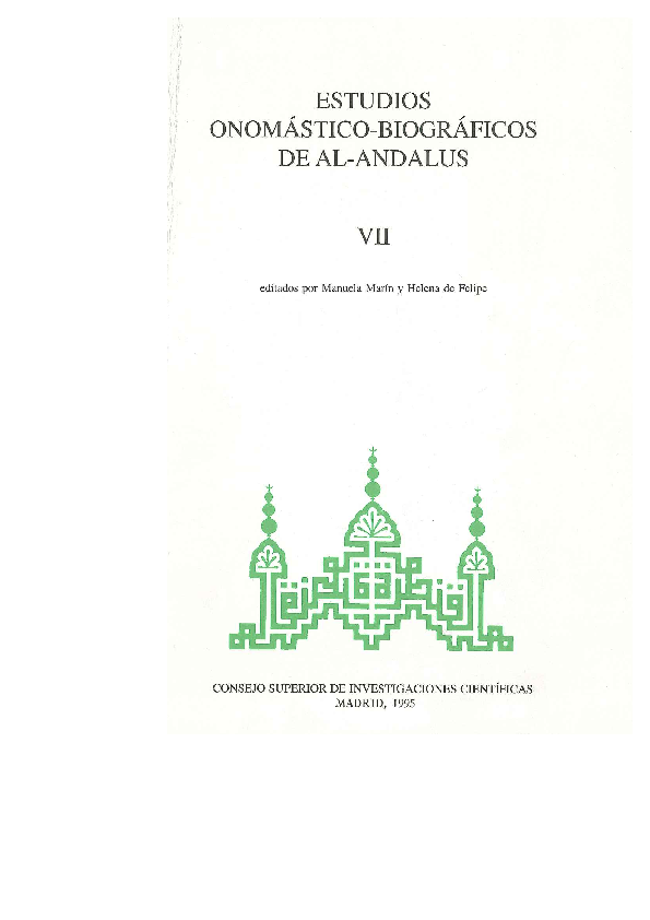 (PDF) Árabes, beréberes, muladíes y mawali. Algunas reflexiones sobre ...