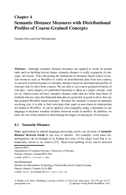 (PDF) Semantic distance measures with distributional profiles of coarse ...
