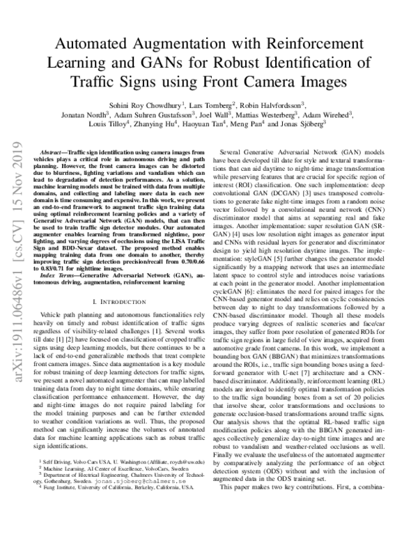 (PDF) Automated Augmentation with Reinforcement Learning and GANs for Robust Identification of ...