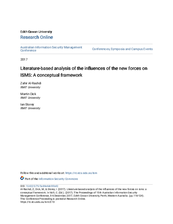 (PDF) Literature-based analysis of the influences of the new forces on ...
