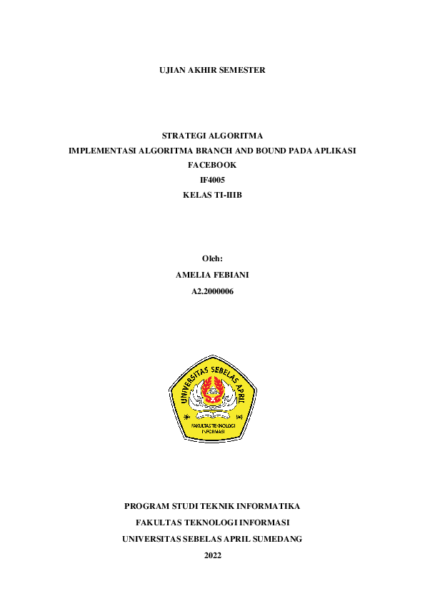(PDF) Implementasi Algoritma Branch & Bound pada Aplikasi Facebook ...