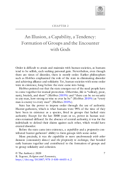 (PDF) An Illusion, a Capability, a Tendency: Formation of Groups and ...