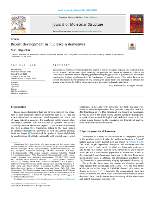 (PDF) Journal of Molecular Structure