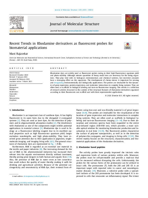 (PDF) Journal of Molecular Structure