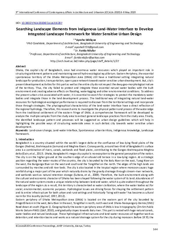 (PDF) Searching Landscape Elements from Indigenous Land-Water Interface ...