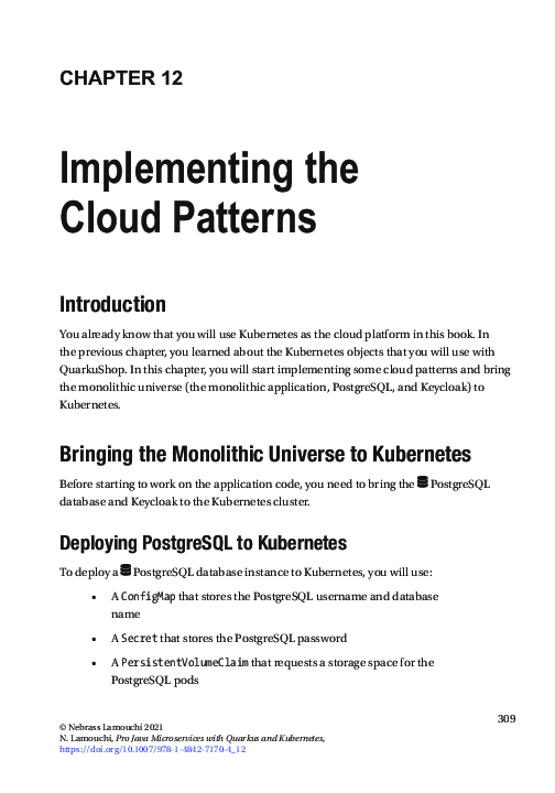 (PDF) Implementing the Cloud Patterns