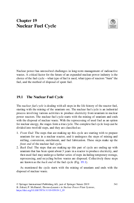 (PDF) Nuclear Fuel Cycle