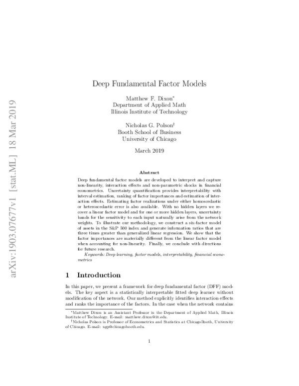 (PDF) Deep Fundamental Factor Models