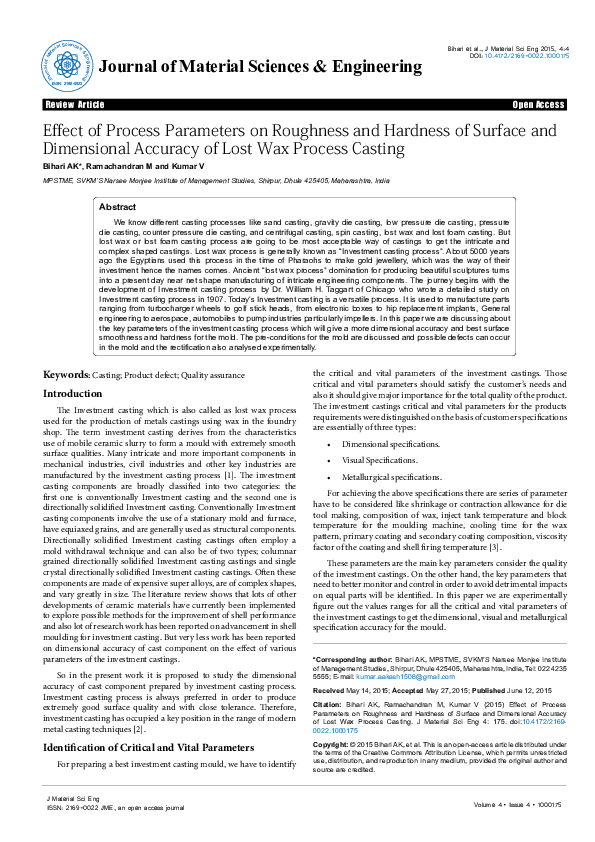 (PDF) Effect of process parameters on roughness and hardness of surface and dimensional accuracy ...