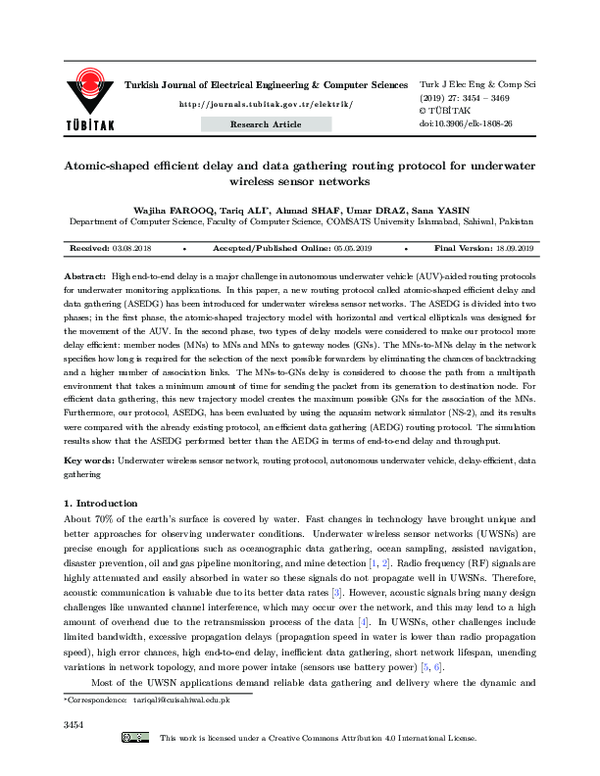 (PDF) Atomic-shaped efficient delay and data gathering routing protocol for an underwater ...