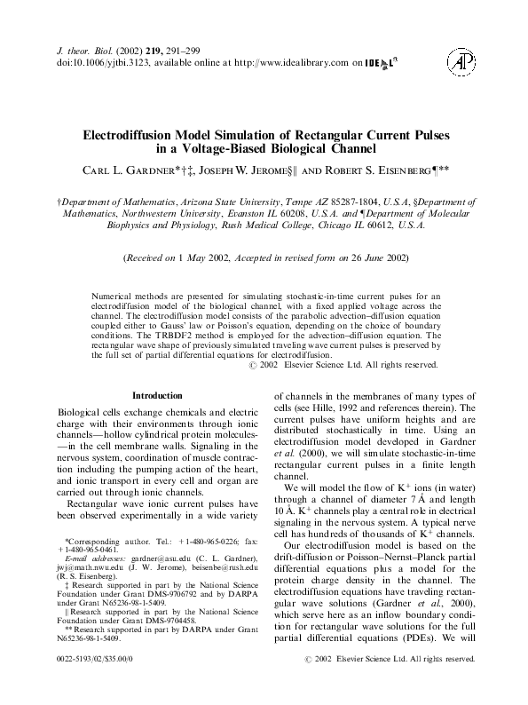 (PDF) Electrodiffusion model simulation of rectangular current pulses ...