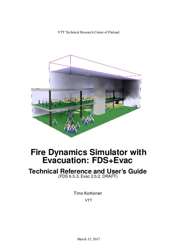 (PDF) Fire Dynamics Simulator with Evacuation: FDS+Evac: Technical ...