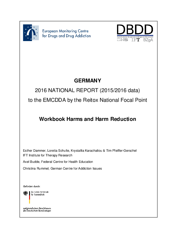 (PDF) Workbook Harms and Harm Reduction | Tim Pfeiffer-Gerschel ...