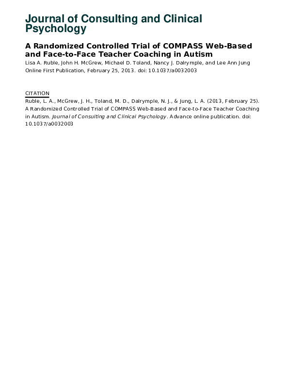 (PDF) A randomized controlled trial of COMPASS web-based and face-to ...