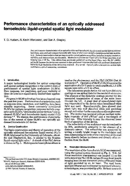 (PDF) Performance characteristics of an optically addressed ...