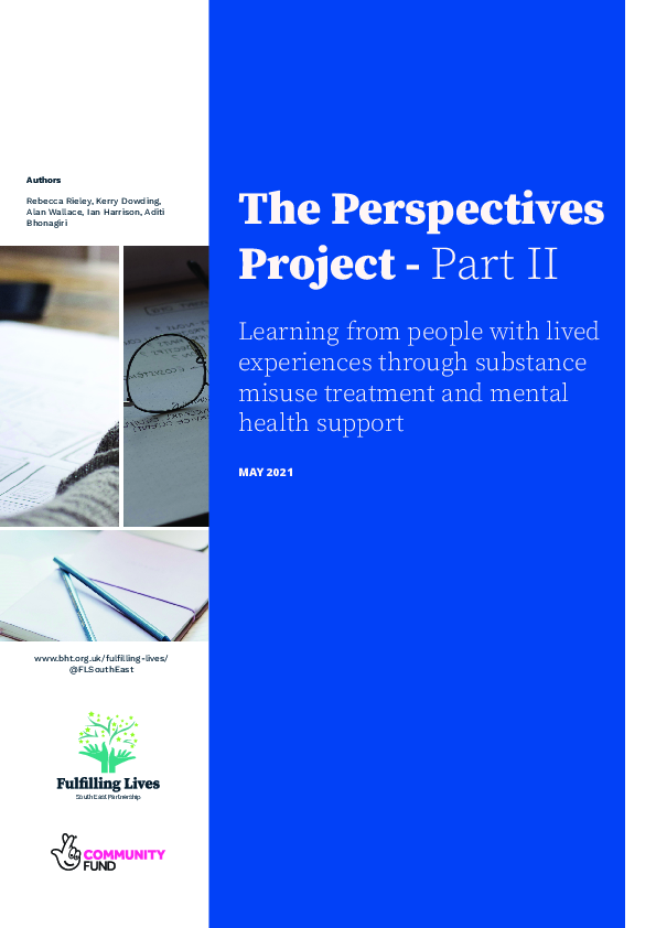 (PDF) The Perspectives Project -Part II Learning from people with lived ...