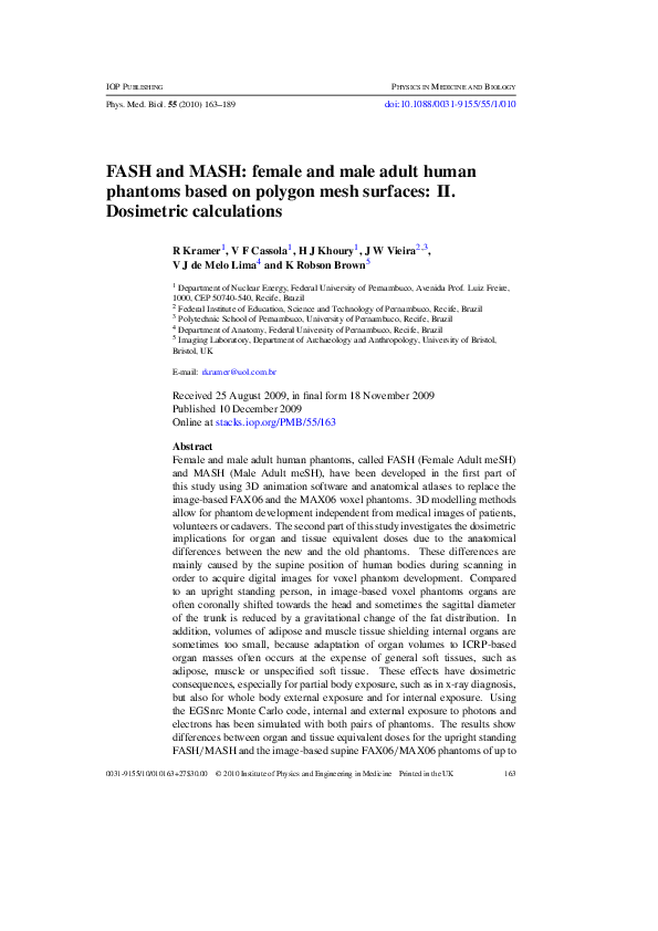 (PDF) FASH and MASH: Female and male adult human phantoms based on ...