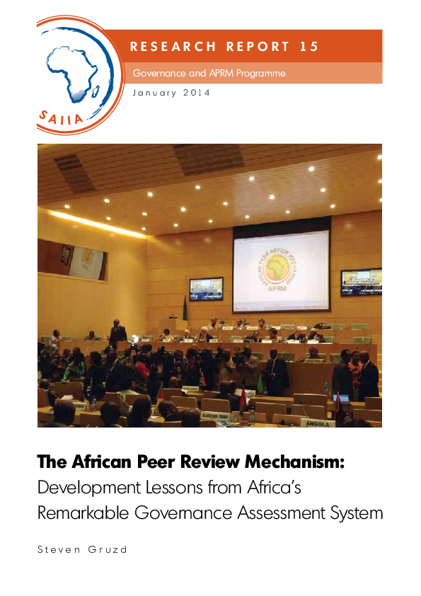 (PDF) African Peer Review Mechanism: Development Lessons from Africa's ...