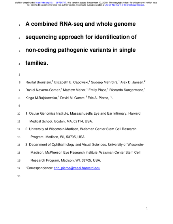 (PDF) A combined RNA-seq and whole genome sequencing approach for ...