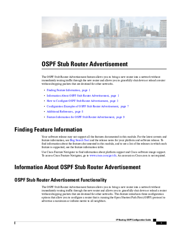 (PDF) OSPF Stub Router Advertisement