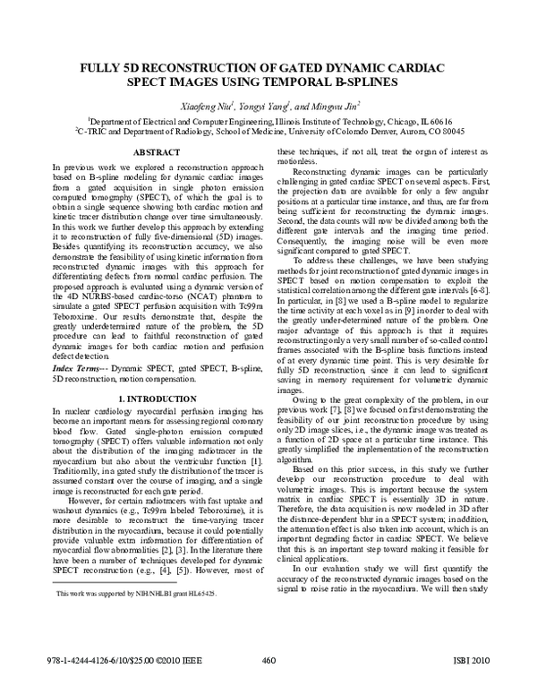 (PDF) Fully 5d reconstruction of gated dynamic cardiac SPECT images ...
