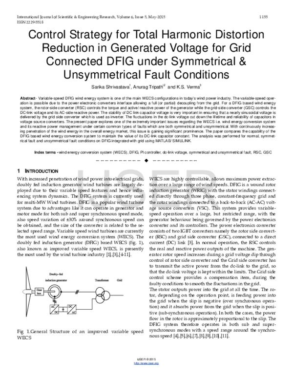 (PDF) Control Strategy for Total Harmonic Distortion Reduction in ...