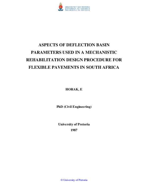 (PDF) Aspects of deflection basin parameters used in a mechanistic ...