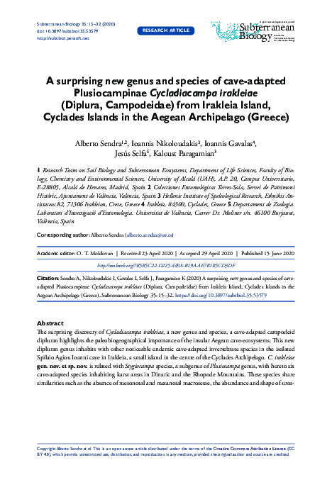 (PDF) A surprising new genus and species of cave-adapted Plusiocampinae ...