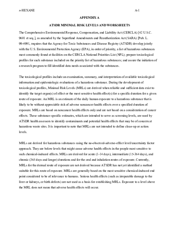 (PDF) Atsdr Minimal Risk Levels and Worksheets