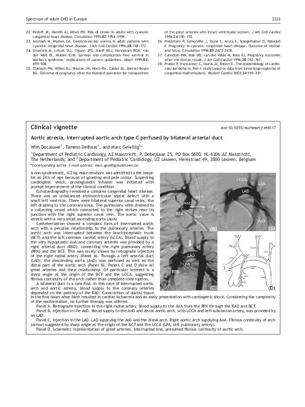 (PDF) Aortic atresia, interrupted aortic arch type C perfused by ...