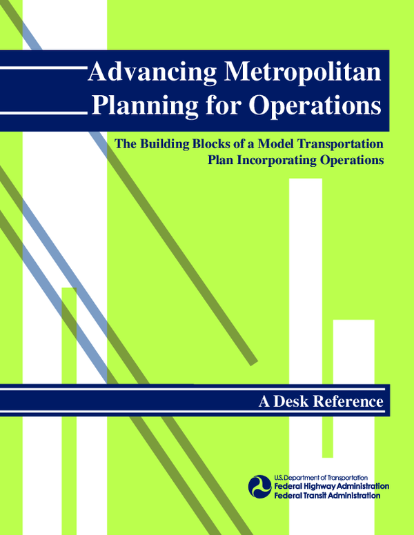 (PDF) Advancing Metropolitan Planning for Operations: The Building ...