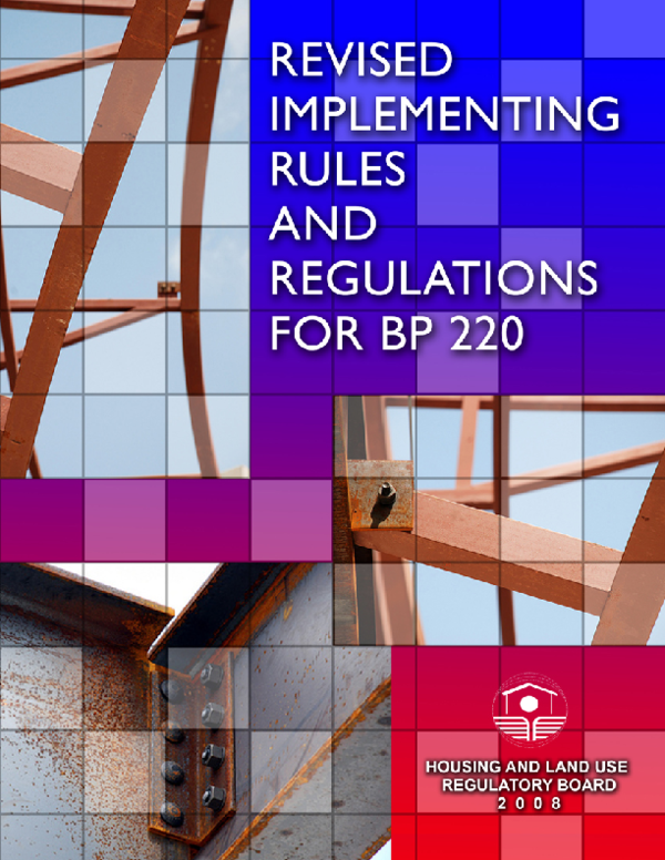 (PDF) REVISED IMPLEMENTING RULES AND REGULATIONS FOR BP 220 (WITH AMENDMENTS